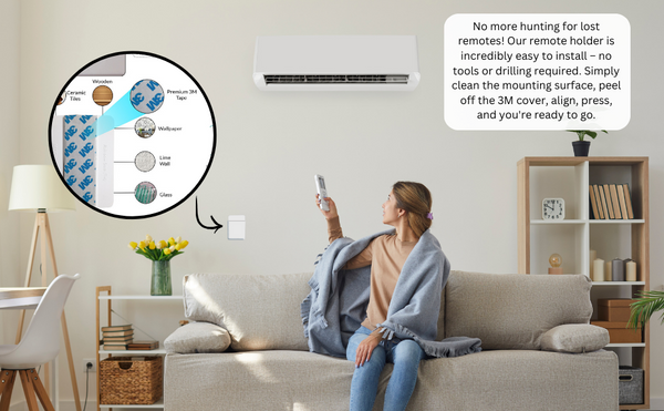 Rainbow Dots Air conditioner AC Remote Holder Stand organizer Wall Mou